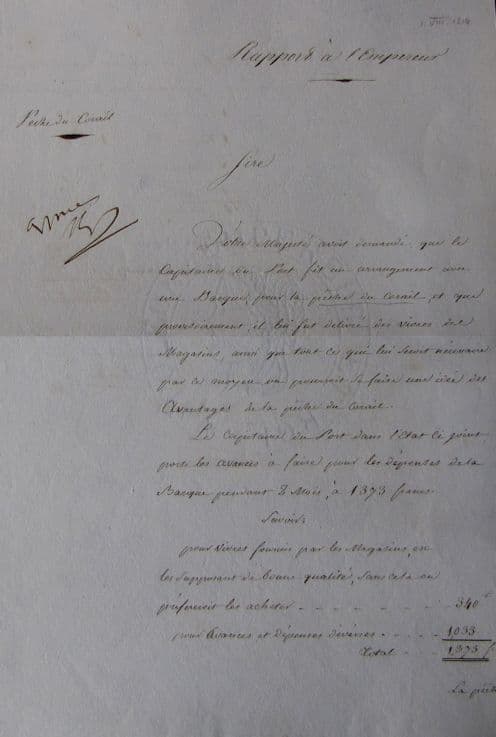 Napoleon Bonaparte Autograph Document Signed For Sale