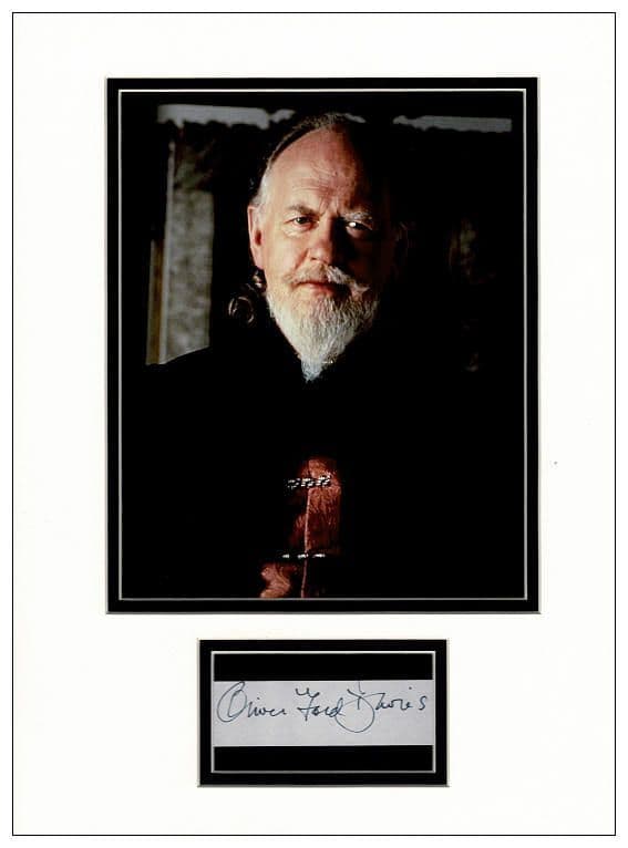 Oliver Ford Davies Autograph Display- Sio Bibble