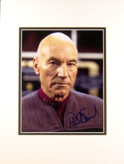 Patrick Stewart Autograph Signed Photo - Star Trek The Next Generation