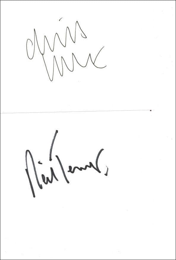 Pet Shop Boys Autographs - Neil Tennant & Chris Lowe