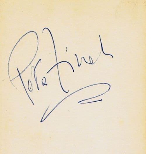 Peter Finch Autograph Signed Network For Sale