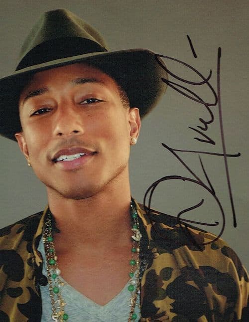 Pharrell Williams Autograph Signed Photo Happy