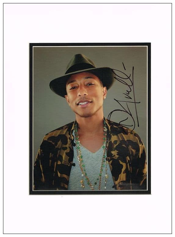 Pharrell Williams Autograph Signed Photo Happy