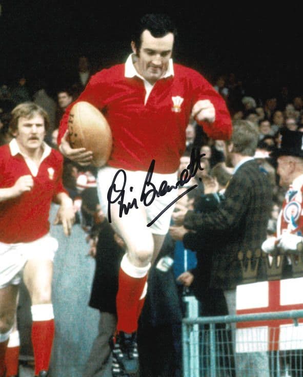 Phil Bennett Autograph Signed Photo - Rugby