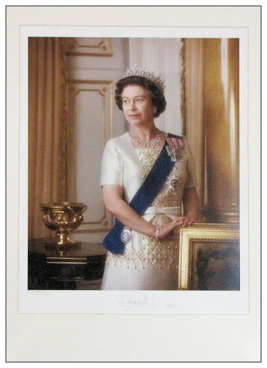 Queen Elizabeth II Autograph Signed Photo