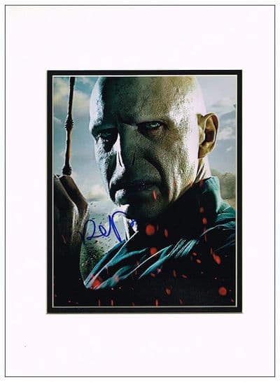 Ralph Fiennes Autograph Signed Photo - Lord Voldemort