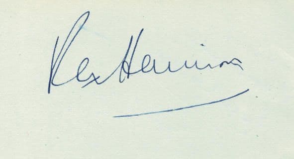 Rex Harrison Autograph - My Fair Lady