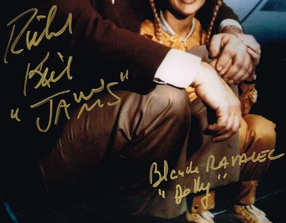 Richard Kiel & Blanche Ravalec Autograph Signed Photo - Moonraker