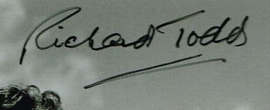 Richard Todd Autograph Signed Photo For Sale