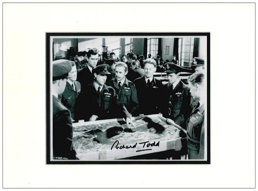 Richard Todd Autograph Signed Photo Dam Busters For Sale