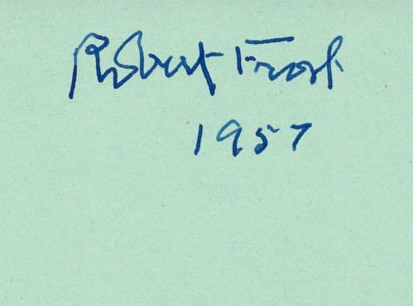Robert Frost Autograph Signed Display