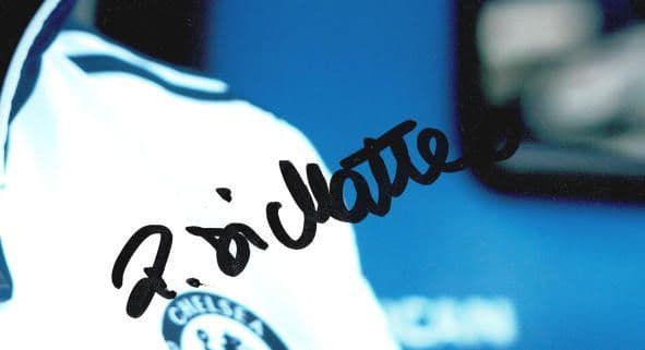 Roberto Di Matteo Autograph Signed Photo - Chelsea