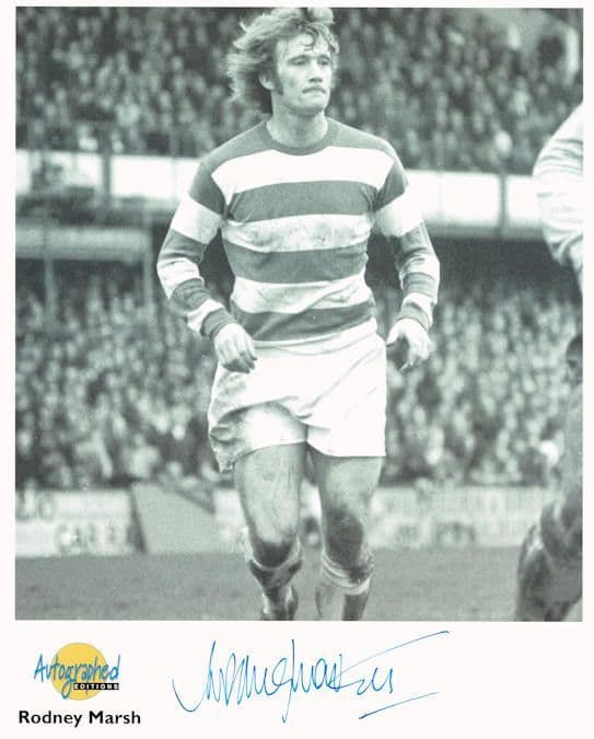 Rodney Marsh Autograph Signed Photo - QPR