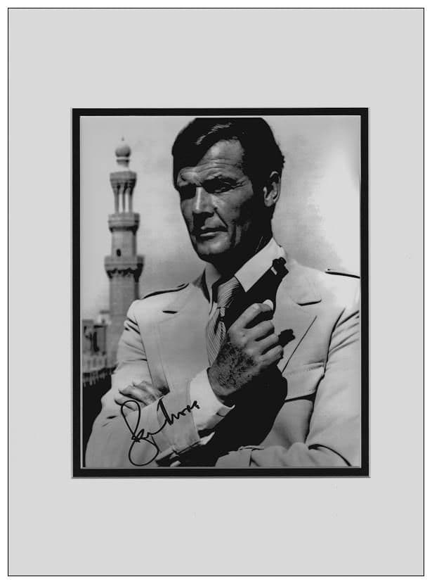 Roger Moore Autograph Signed Photo - James Bond 007
