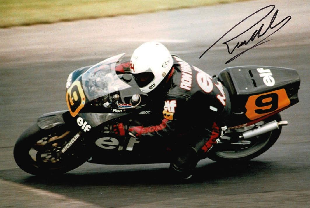 Ron Haslam Autograph Signed Photo