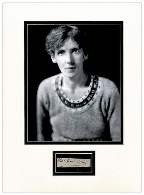 Rose Macaulay Autograph Signed Display