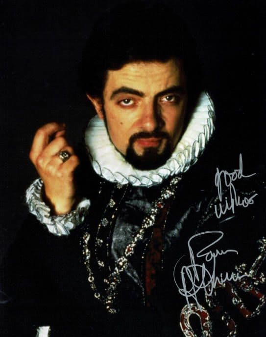 Rowan Atkinson Autograph Signed Photo - Blackadder