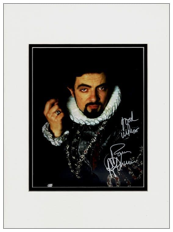 Rowan Atkinson Autograph Signed Photo - Blackadder