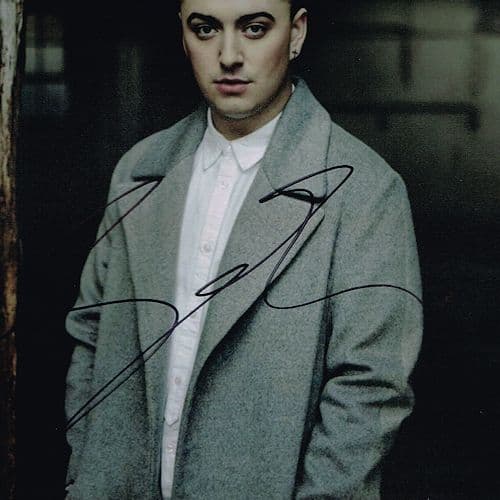 Sam Smith Autograph Signed Photo