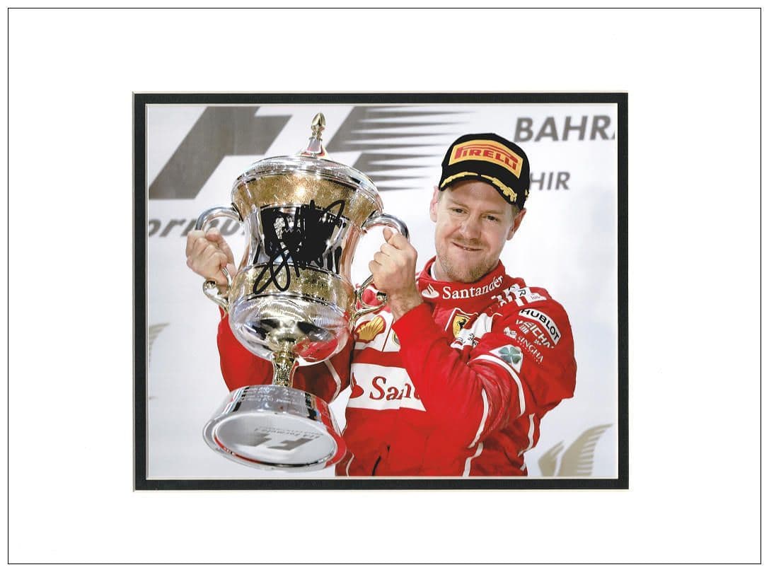 Sebastian Vettel Autograph Signed Photo