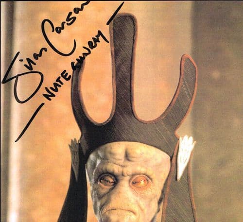 Silas Carson Autograph Signed Photo Nute Gunray Star Wars