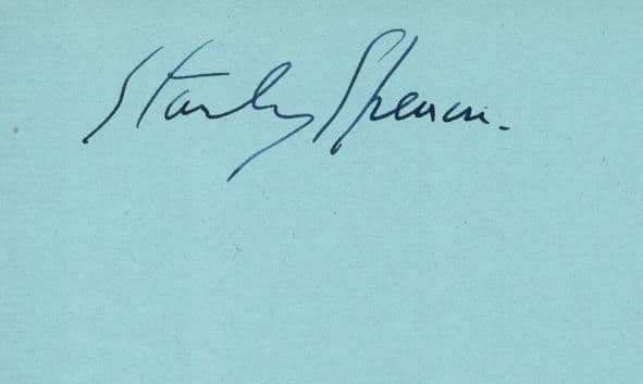 Stanley Spencer Autograph Signed Display