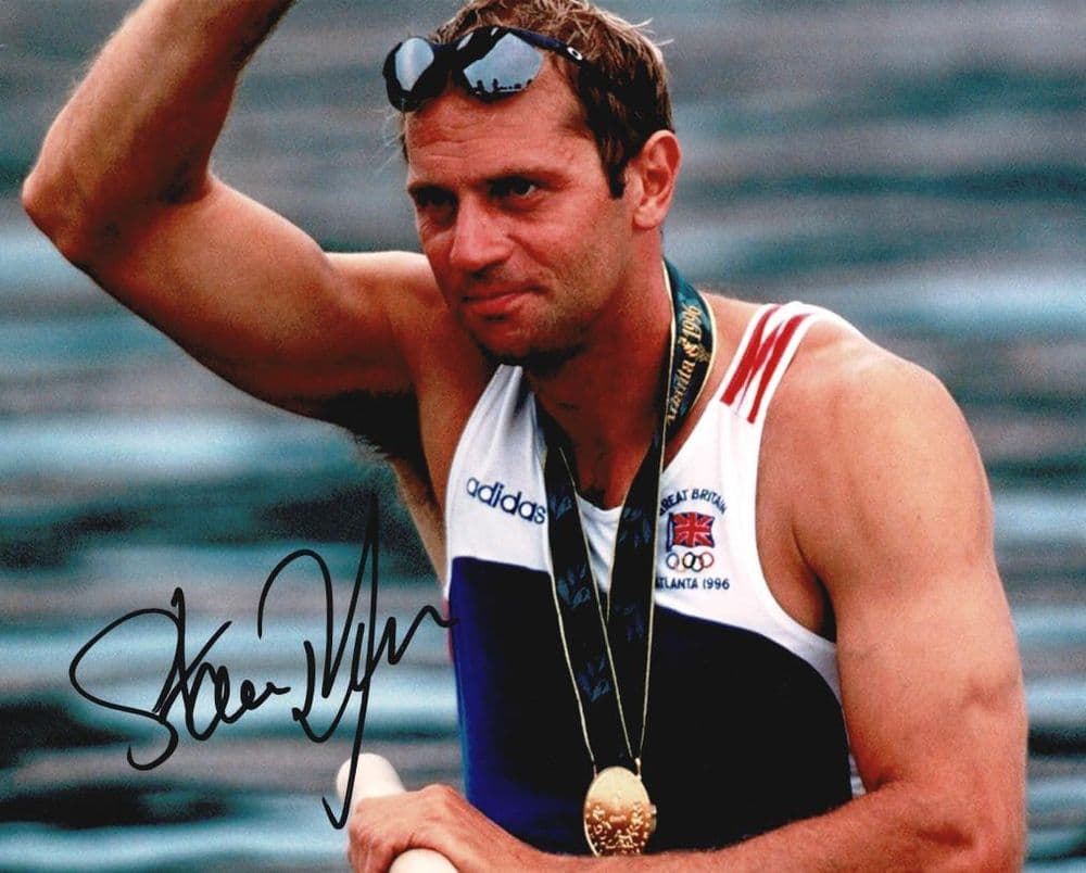 Steve Redgrave Autograph Signed Photo - Rowing