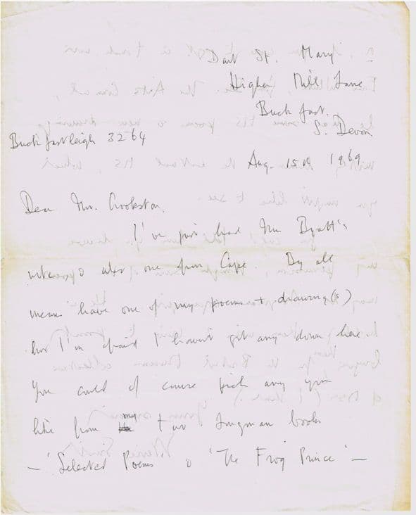 Stevie Smith Autograph Letter Signed