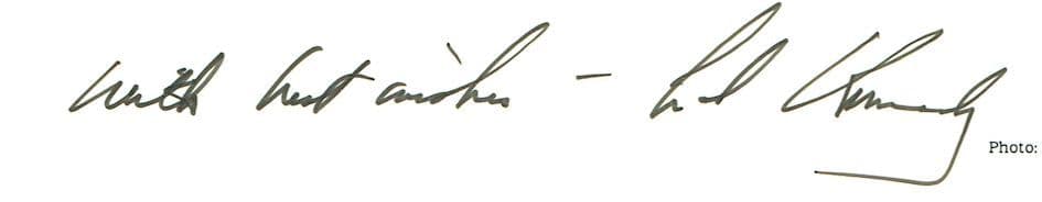 Ted Kennedy Autograph Signed Photo