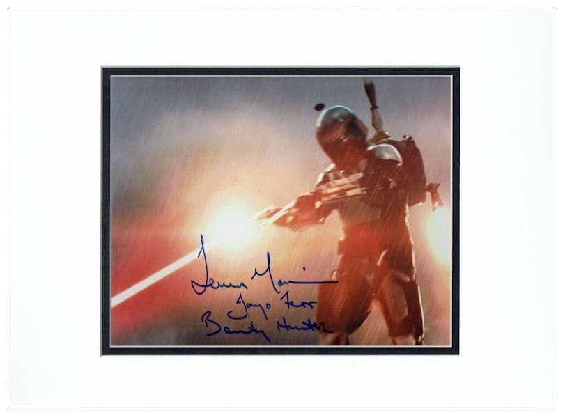 Temuera Morrison Autograph Signed Photo Jango Fett Star Wars