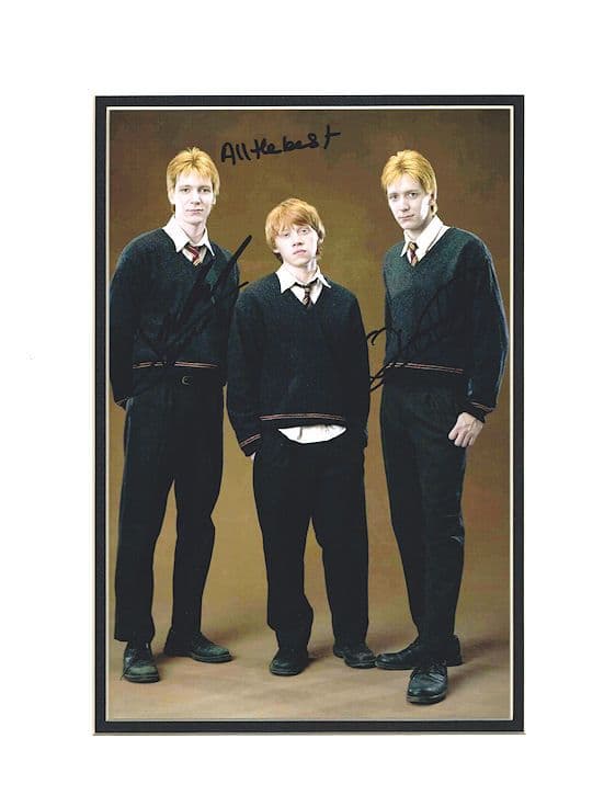 The Weasley Brothers Autograph Signed Photo
