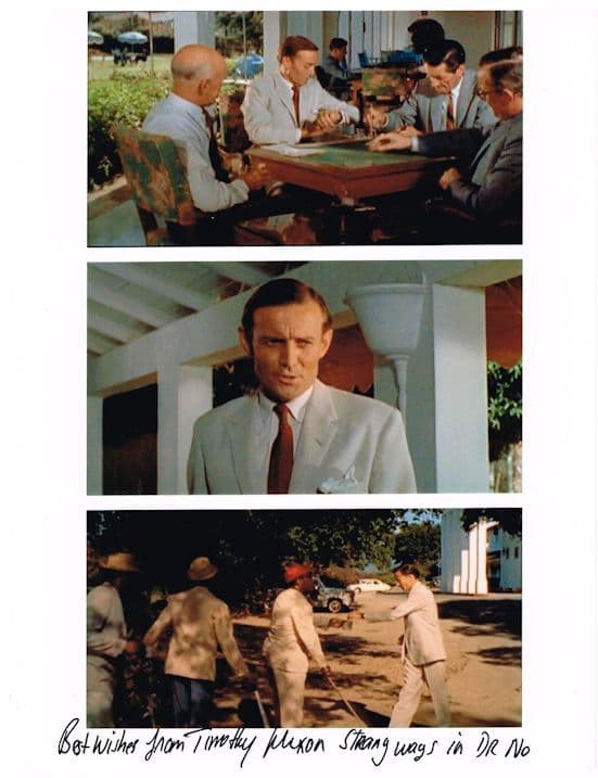 Timothy Moxon Autograph Signed Photo - Dr No