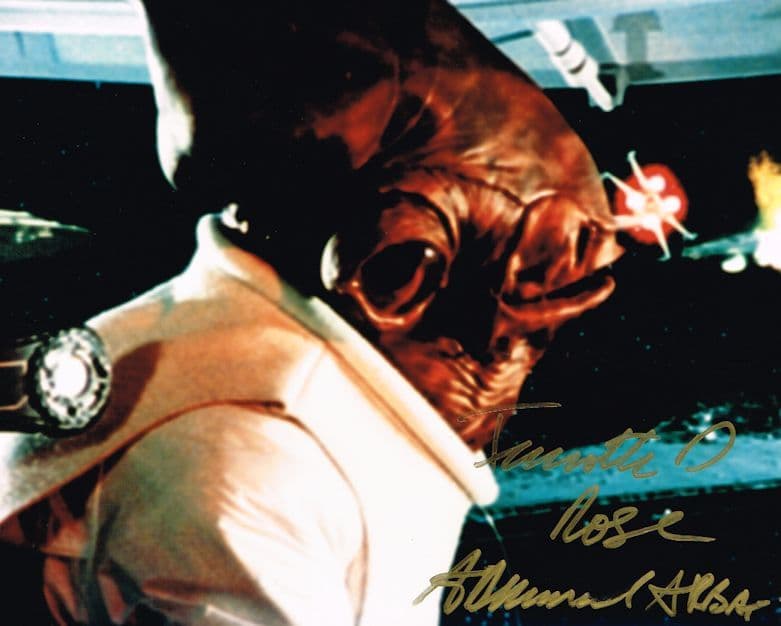 Timothy Rose Autograph Signed Photo Star Wars Ackbar