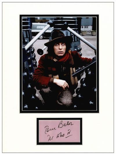 Tom Baker Autograph Display - Doctor Who