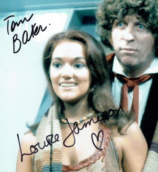 Tom Baker & Louise Jameson Signed Photo - Doctor Who