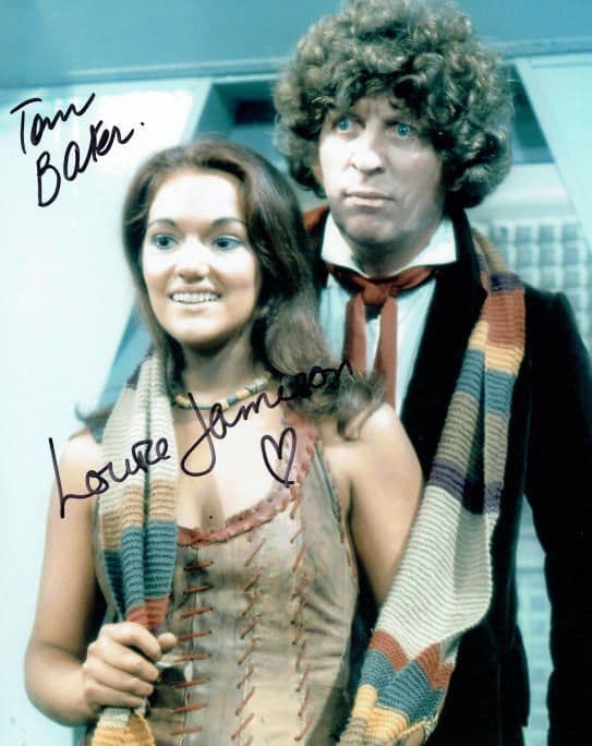 Tom Baker & Louise Jameson Signed Photo - Doctor Who