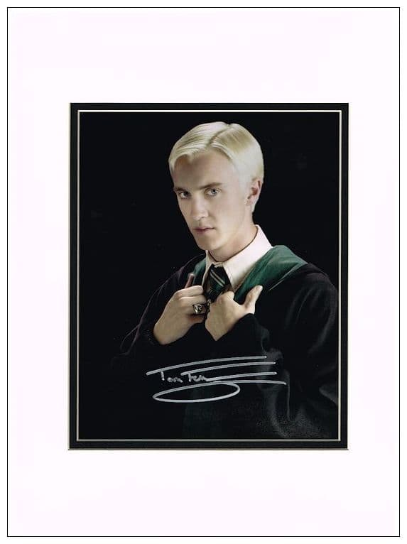 Tom Felton Autograph Signed Photo Draco Malfoy Harry Potter