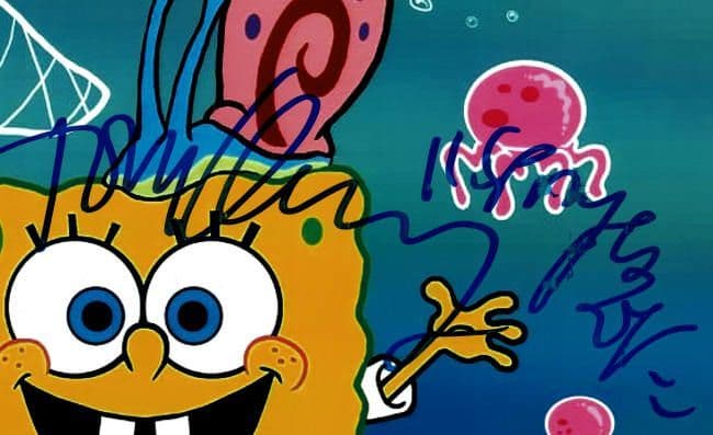 Tom Kenny Autograph Signed Photo - SpongeBob SquarePants