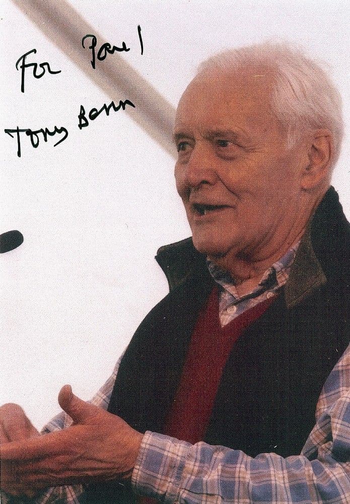 Tony Benn Autograph Signed Photo