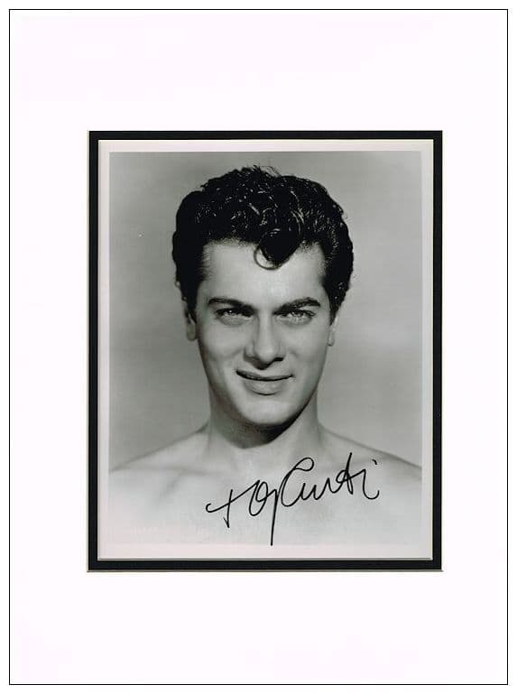 Tony Curtis Autograph Signed Photo For Sale