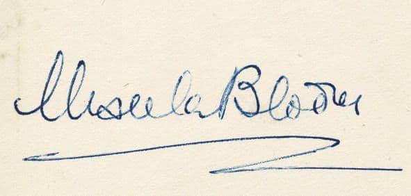 Ursula Bloom Autograph Signed Display