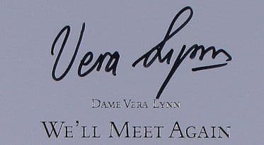 Vera Lynn Autograph Signed Print - We ll Meet Again