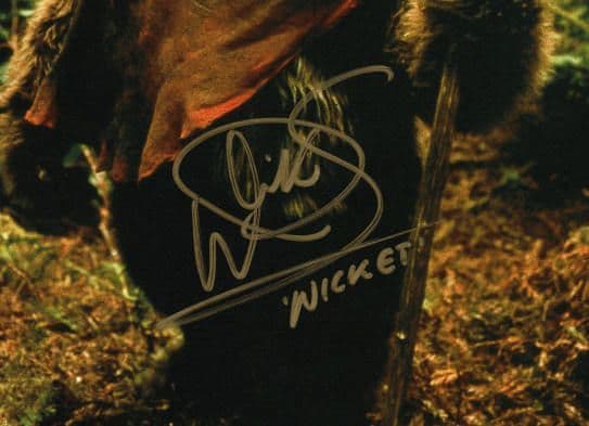 Warwick Davis Autograph Signed Photo - Wicket
