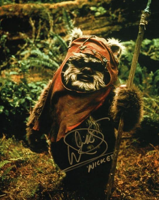 Warwick Davis Autograph Signed Photo - Wicket