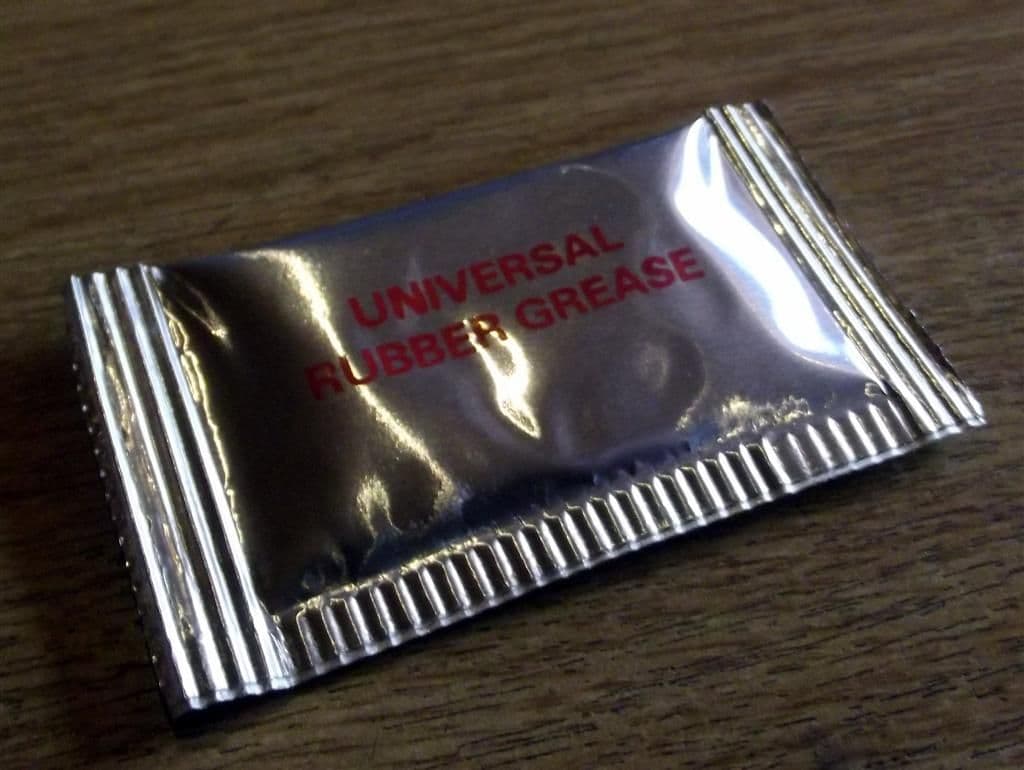 Brake assembly rubber grease sachet