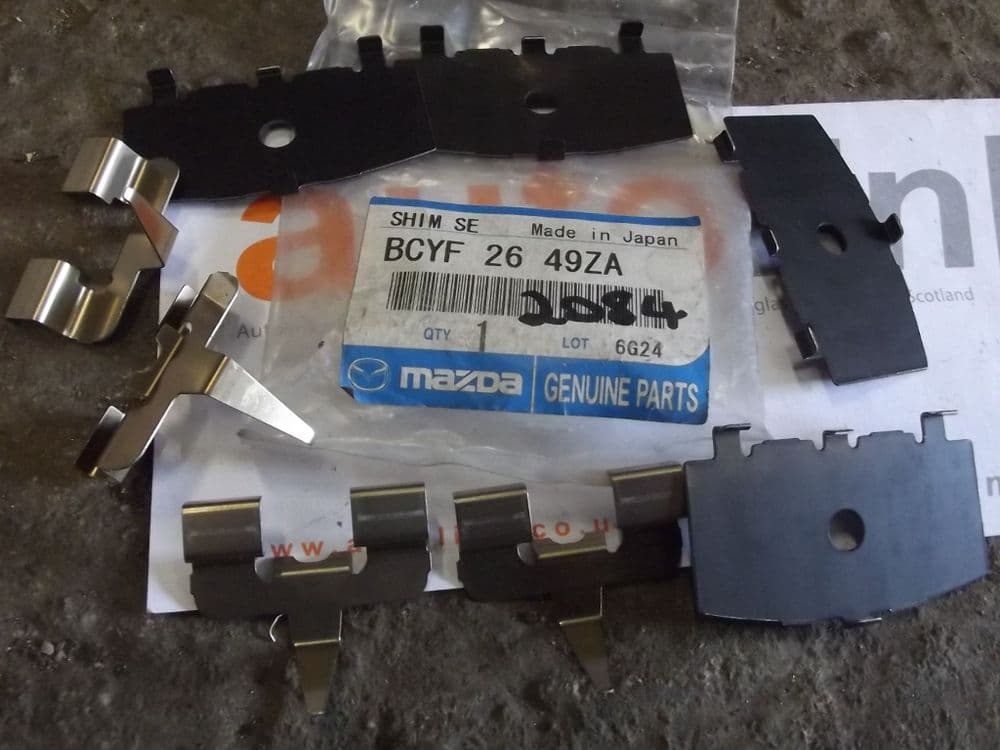 Brake pad fitting kit rear genuine Mazda MX-5 1 8 mk1 & mk2 BCYF2649ZA