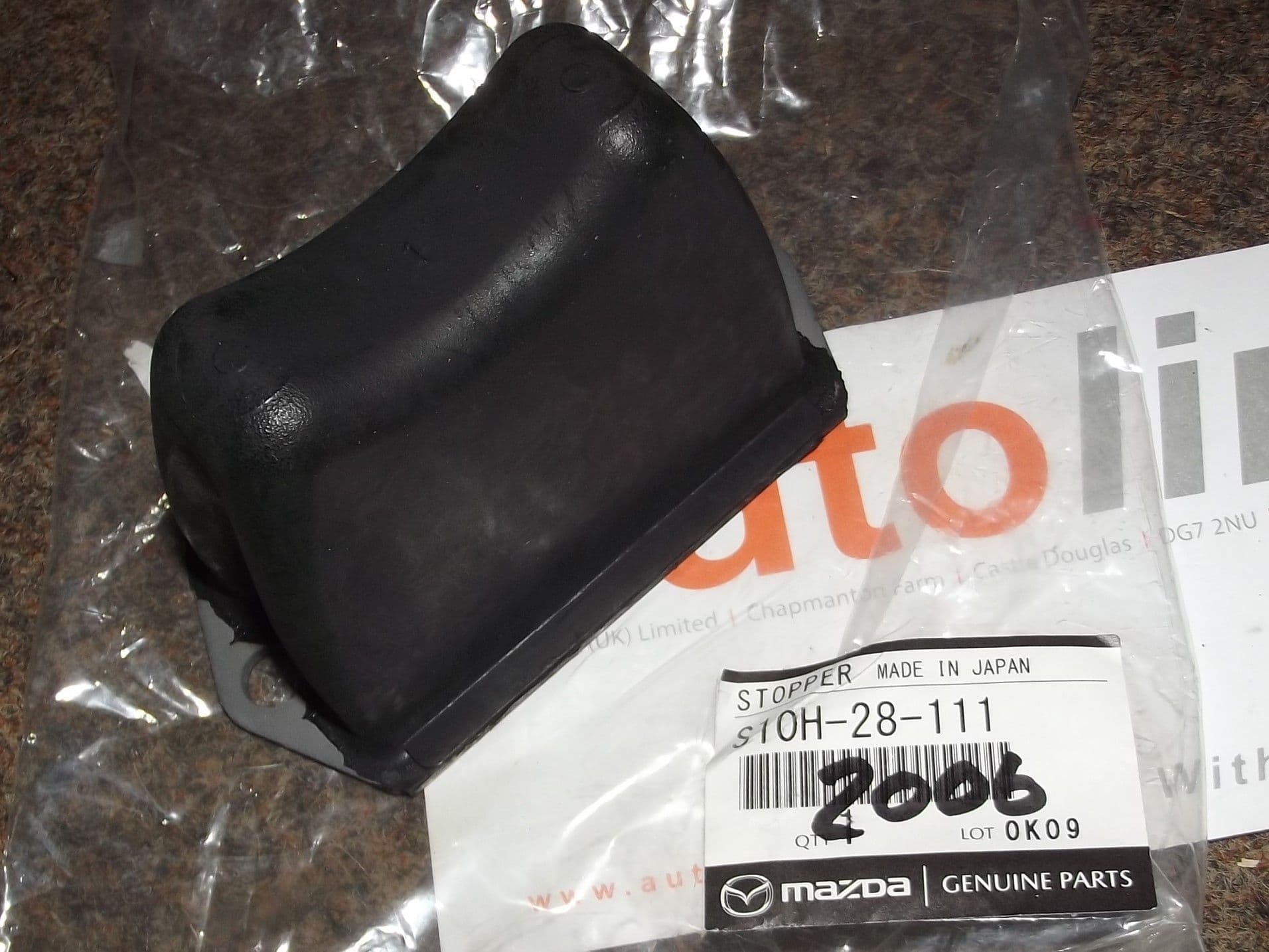 Bump stop Mazda Bongo rear axle S10H28111