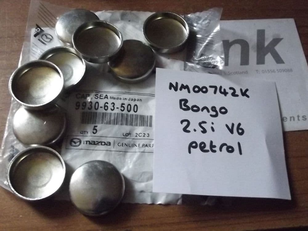 Core plug set Mazda Bongo 2 5i V6 petrol kit of 9 genuine Mazda sealing ...