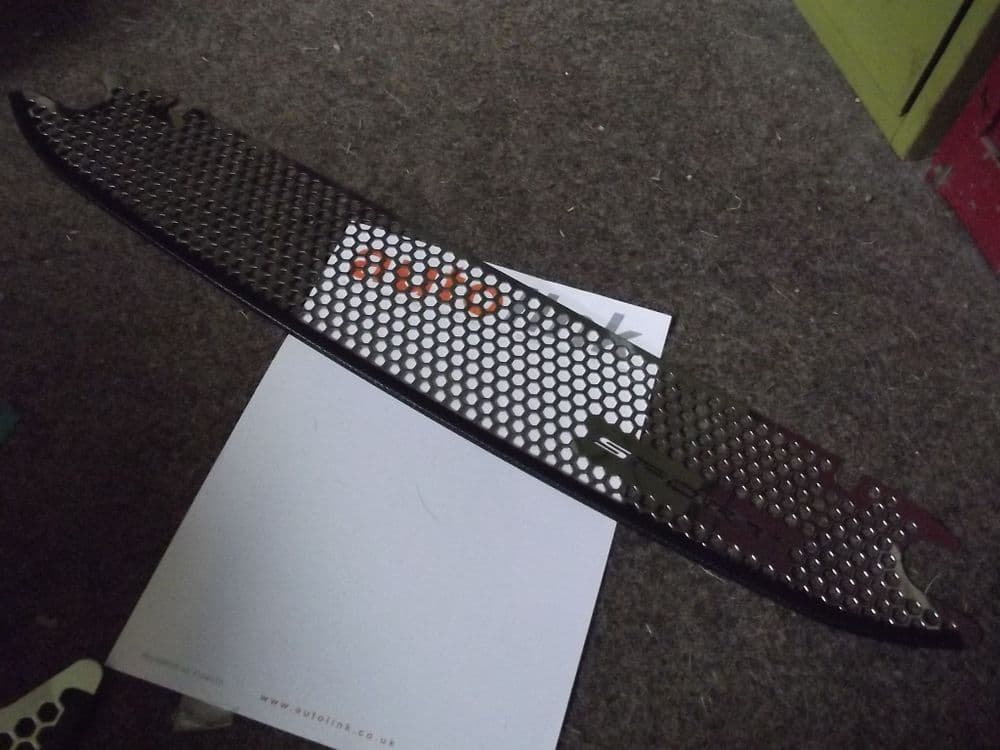 Front intake grille polished heavy duty s/s side SPORT logo Mazda MX-5 mk1