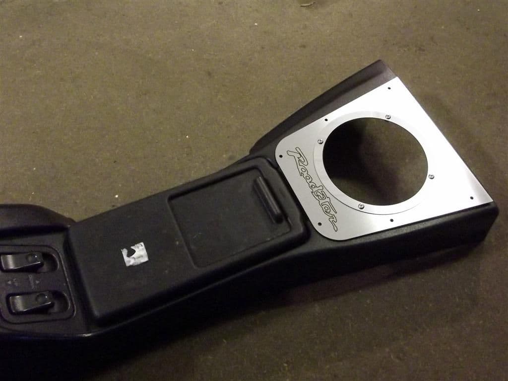 Gear lever surround trim s/s Roadster logo Mazda MX-5 mk1 JASS Performance